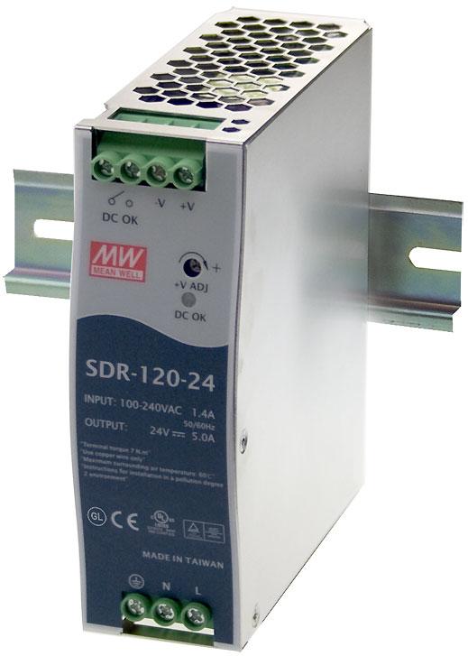 SDR-120-24 by MEAN WELL | AC to DC Power Supplies | Arrow.com